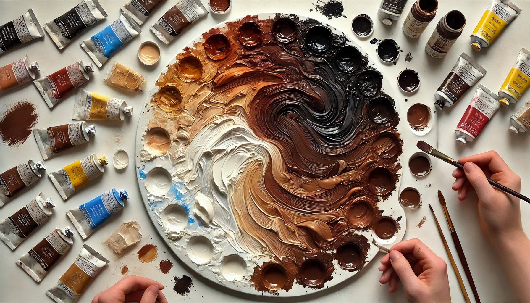 How to get brown color? 🟤 Color mixing techniques for artists – LUMINO
