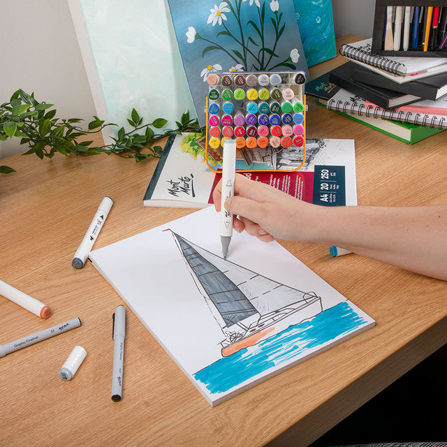 გრაფიკის სახატავი სკეჩპადი MM Bristol Paper Pad A4 250gsm 20 Sheets ...