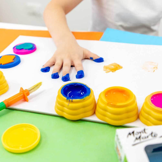 Finger Paint Set for Kids - Montmarte Finger Paint with Stamps 4pc – LUMINO