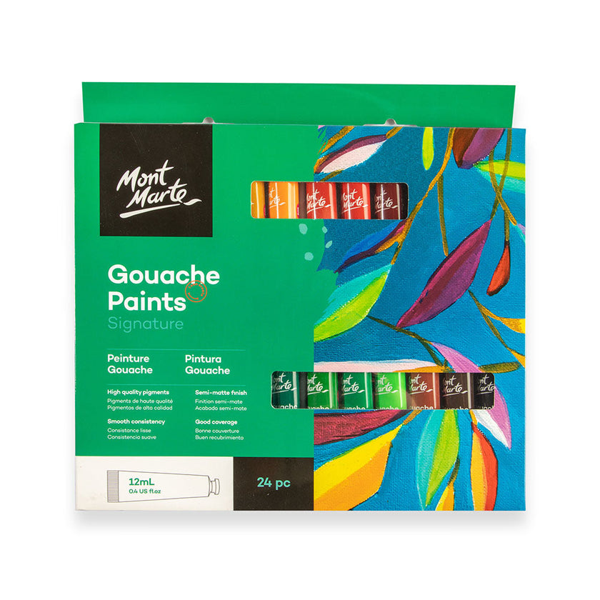 Gouache Paint Set 24 Colors 12ml - MontMarte Gouache 24pc x 12ml – LUMINO