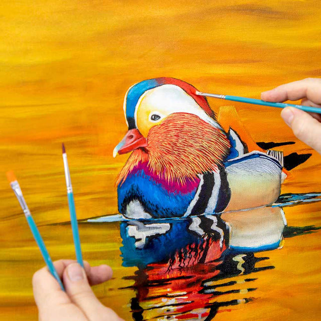 სინთეთიკური და ჯაგარის ფუნჯების ნაკრები ზეთის საღებავისთვის Gallery Se ...