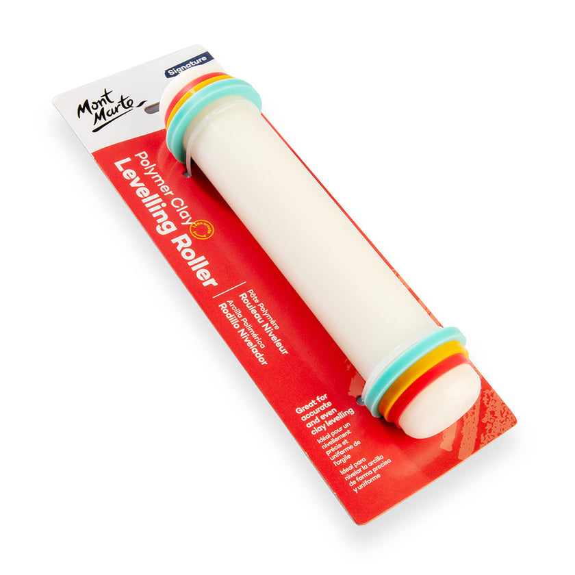 MM Polymer Clay Leveling Roller with bands 20cm – LUMINO