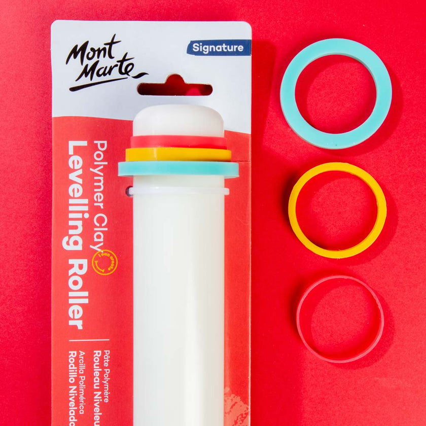 MM Polymer Clay Leveling Roller with bands 20cm – LUMINO