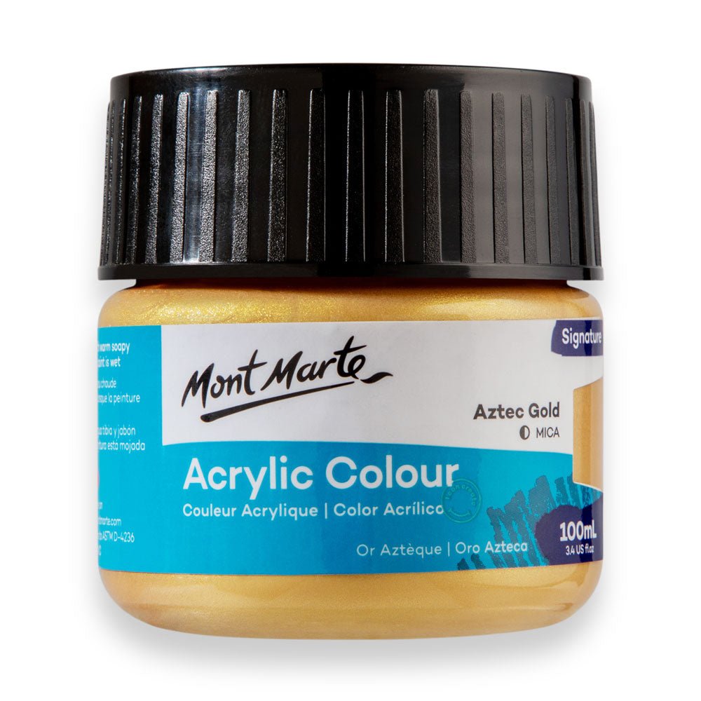 MM Acrylic Color Paint 100ml - Aztec Gold – LUMINO