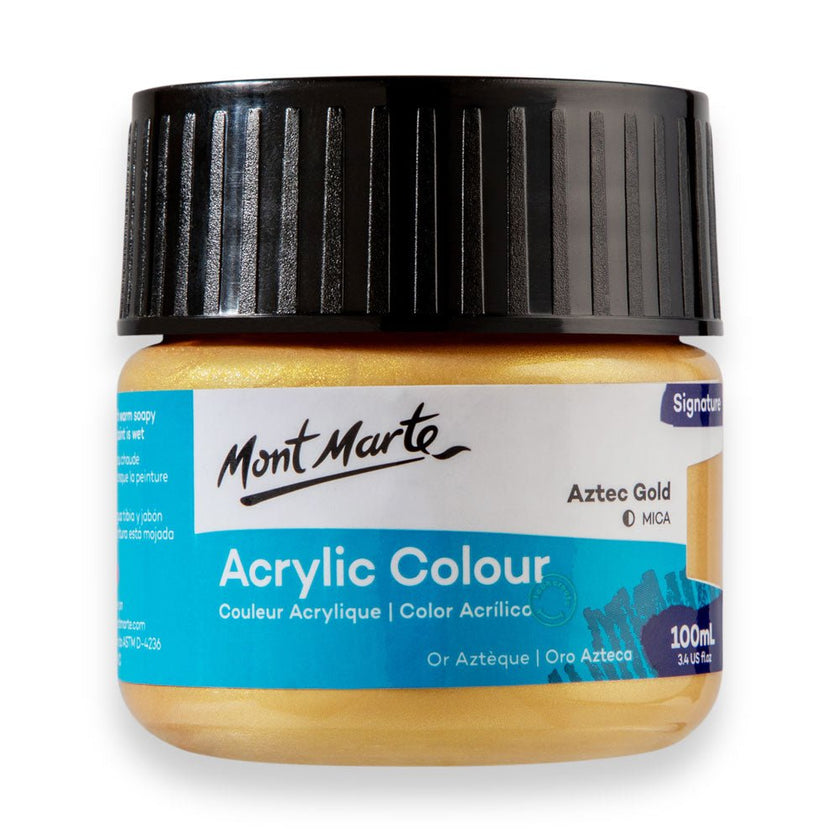 MM Acrylic Color Paint 100ml - Aztec Gold – LUMINO