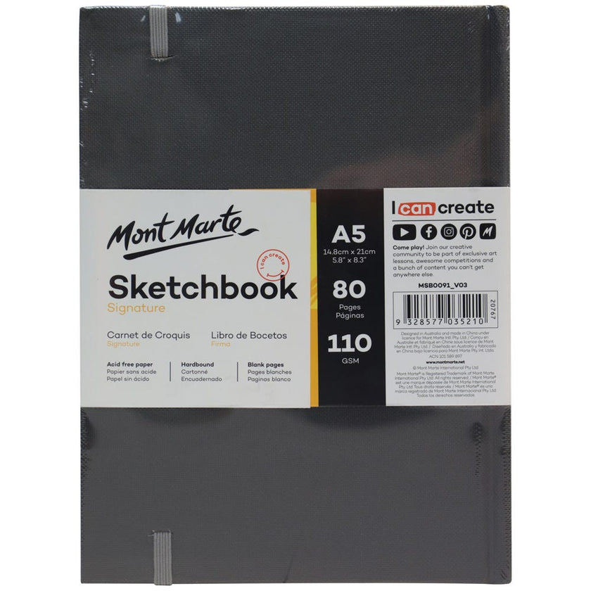 Sketchbook with hard cover MM Hardbound Sketch Book 110gsm A5 – LUMINO