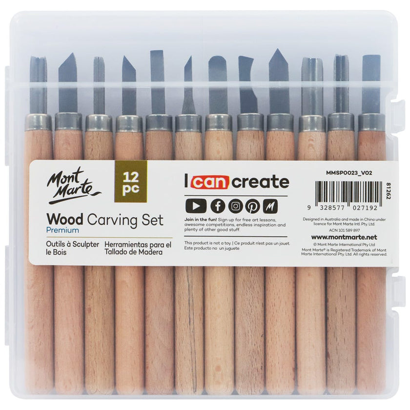 Woodworking tools 12 pieces - MM Wood Carving Set 12pc – LUMINO